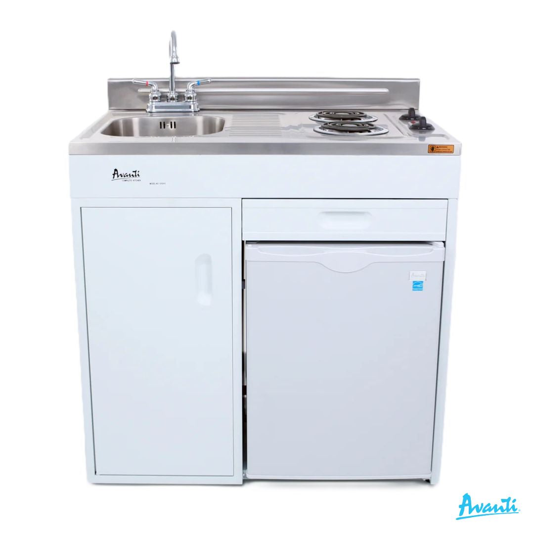 Avanti White 36" Compact Miniature Kitchen - USA Brand – Mini-Kitchens